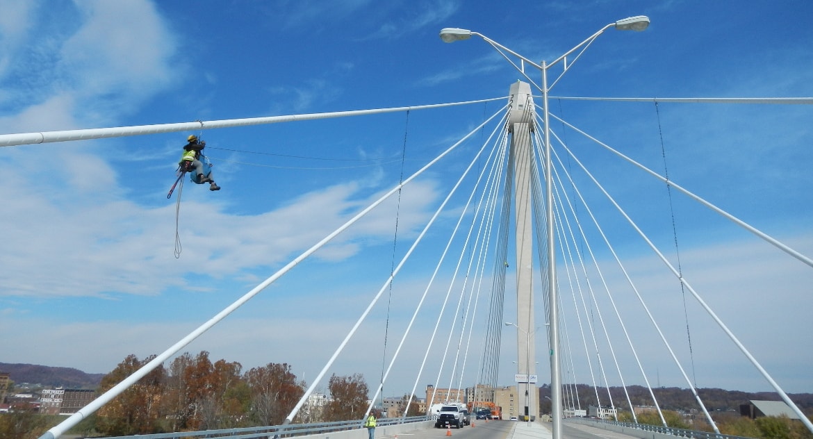 US Grant Cable Stay Bridge Inspection | Burgess & Niple